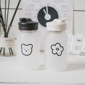 Jual BELLA Glass Water Bottle 500ml BPA FREE | Botol air lucu aesthetic ...