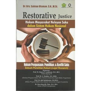 Jual Restorative Justice - Hukum Masyarakat Nelayan Saka Dalam Sistem Hukum - Kab. Bogor ...