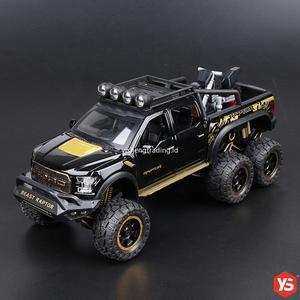 Jual 1:24 Scale Ford Beast Raptor 6x6 Monster Truck M Off Road Pickup ...