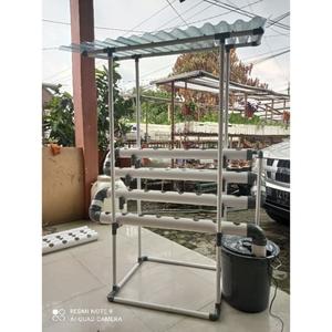 Jual Modul Pipa Hidroponik 32 Lubang + Atap Transparan UV Komplit ...