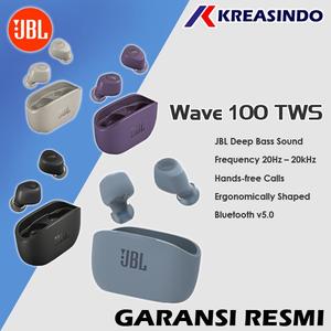 Jual JBL Wave 100 W100 TWS True Wireless Earphones Original Garansi ...
