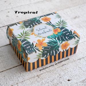 Jual 50lembar Dus Roti Kotak Kue Cantik R5k TROPICAL Kotak 15x12 Box ...