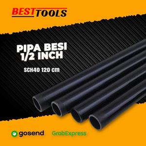 Jual Pipa besi 12 inch 120cm pipe clamp sch40 Drat 2 Sisi Berkualitas ...