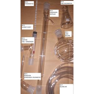 Jual Destilasi set lengkap dengan pemanas bunsen labu 2 Liter - Jakarta ...