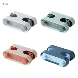 Jual kiss Mop Holder Wall-Mounted Dustpan Rack Organizer with 2 Slot ...