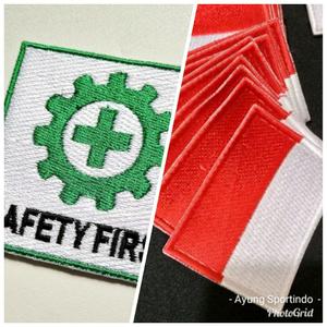 Jual Badge Logo Bendera Merah Putih dan K3 Safety First - Jakarta ...