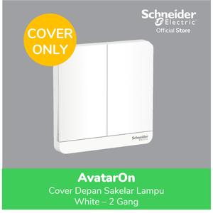 Jual Schneider Electric AvatarOn Cover Saklar Lampu Putih 2 Gang ...