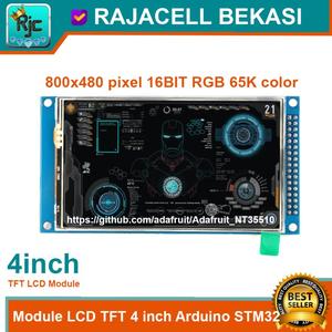 Jual LCD IPS Module 4 3.97 inch 800x480 RGB Touchscreen NT35510 Arduino ...