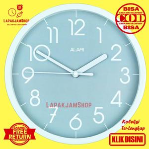 Jual Jam Dinding Analog Minimalis Unik Alari 1112 Abu-Abu - Pink, 20 cm ...