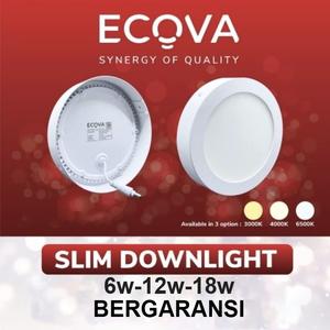 Jual Downlight LED Ecova Outbow Bulat 6w 12w 18w Putih Natural Kuning ...
