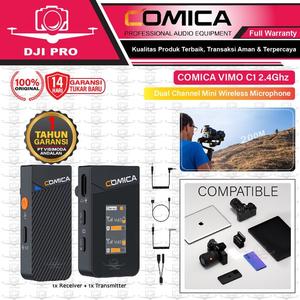 Jual COMICA VIMO C1 2.4Ghz Dual Channel Mini Wireless Microphone ...