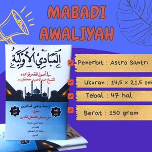 Jual Terjemah Al mabadi Al awaliyah serta makna pesantren makna petuk ...
