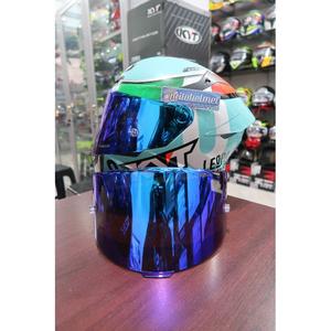 Jual Ready Visor Iridium Blue KYT TT Course Original sesuai gambar ...