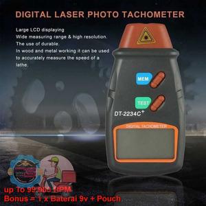 Jual FnC LCD Digital Laser Photo Infrared Tachometer Alat Ukur Putaran ...
