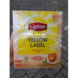 Jual Lipton yellow label tea international blend 100 sheet unenvelope ...