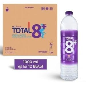 Jual TOTAL 8 Water Air Minum Botol 1.000mL x 12 Botol Air Alkalin ...