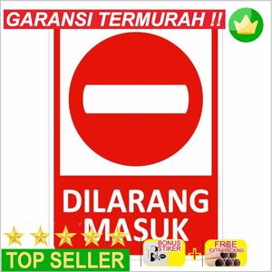 Jual Promo Rambu Dilarang Masuk 35cm x 50cm Verboden Plat Alumunium ...
