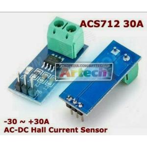 Jual ACS712-30 Ac-Dc sensor arus 30A hall current sensor module - Kota ...