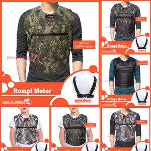 Jual AD - ROMPI MOTOR CHEST PROTECTOR BLACK ANTI ANGIN PELINDUNG DADA ...