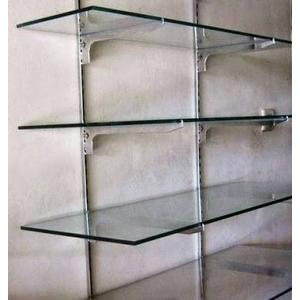Jual Tiang Bracket Kaca 180 cm / Rel Braket Papan Dinding Kayu Shelf 1 ...