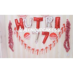 Jual balon huruf HUT RI 78 set merah putih spesial DEKORASI DIRGAHAYU ...