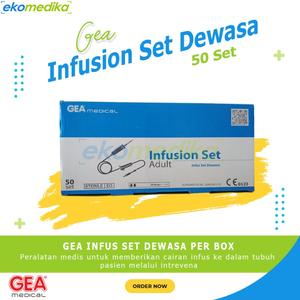 Jual Infus Set Dewasa Anak GEA Kemasan Box GEA Infusion Set Infuset Box ...