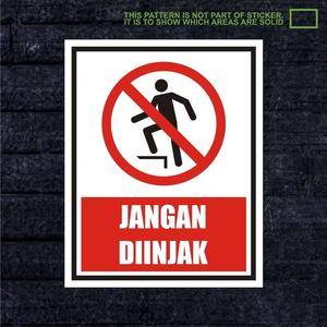 Jual 2xWSKPC-220 sticker safety sign K3 keselamatan kerja jangan ...