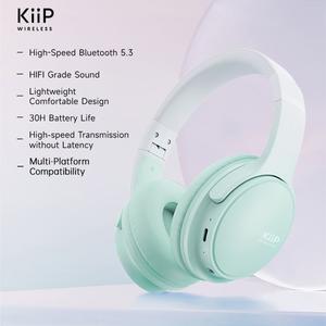 Promo KIIP TH60 Headset Bluetooth 5.3 Headphone Earphone Mic - Pink ...