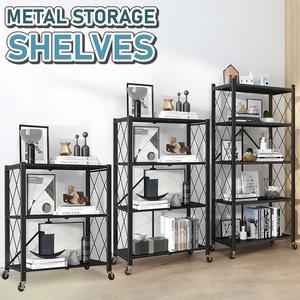 Promo BG Rak Multi-Fungsi Metal Storage Rak Penyimpanan Rak Lipat Rak ...