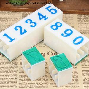Jual (EPID) Stempel Kertas Motif Angka / Simbol / Huruf - Letter & 5 ...