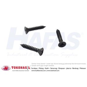 Jual Tapping Screw FH #4 x 3/4" (hitam) | Sekrup - 2000 pcs - Kota ...