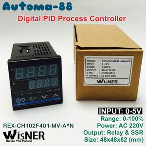 Jual Digital PID Process Controller Indicator Input 0-5V DC Output Rel ...