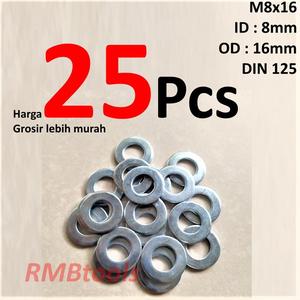 Jual Ring Plat Putih M8 x 16 Galvanis / Washer Plate M8 Galvanis - Kota ...