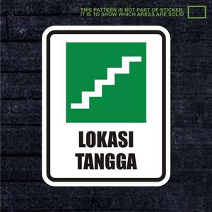 Jual 2xWSKPC-150 sticker safety sign K3 keselamatan kerja lokasi tangga ...