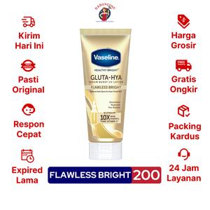 Jual Hand Body Lotion Vaseline Healthy Bright Gluta Serum UV Lotion 200 ...