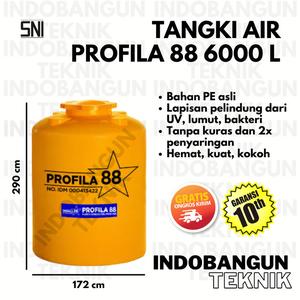 Jual Toren Tangki Tandon Air Profila 6000 Liter Anti Lumut Bergaransi ...