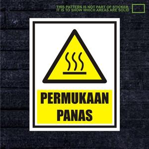 Jual 2xWSKPC-119 sticker safety sign K3 keselamatan kerja permukaan ...