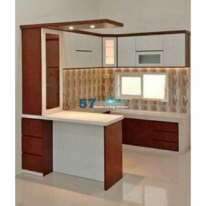 Jual Kitchen Set / Meja Mini Bar Minimalis Bahan Multiplek HPL Free ...