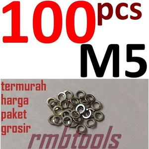 Jual M5 Ring Per Kuning Besi / Ver Spring Washer Lock Yellow M5 - Kota ...