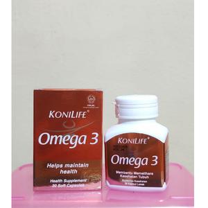 Jual Konilife Omega 3 Food Supplement Botol 30 Kapsul Mengandung Minyak ...