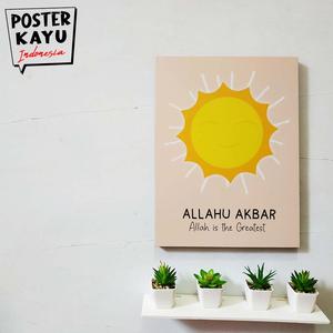 Jual Poster Kayu Indonesia allahu akbar (2) KD10015 - Jakarta Selatan ...