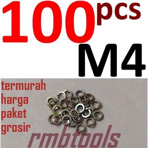 Jual M4 Ring Per Kuning Besi / Ver Spring Washer Lock Yellow M4 - Kota ...