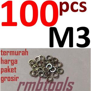 Jual M3 Ring Per Kuning Besi / Ver Spring Washer Lock Yellow M3 - Kota ...
