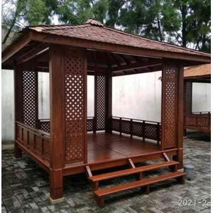 Jual Unik gazebo kayu jati minimalis dinding atap sirap kayu ulin ...