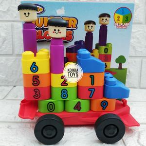 Promo Mainan edukasi anak balok alfabet balok angka balok susun - Block ...