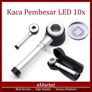 Jual Kaca Pembesar LED 10x / Lampu Lup Lensa Magnifier Handheld ...