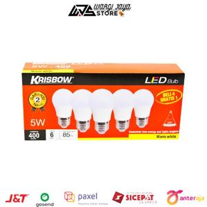 Jual ACE KRISBOW SET BOHLAM LED ISI 5 PCS 3, 5, 7, 9, 11 WATT WARM ...