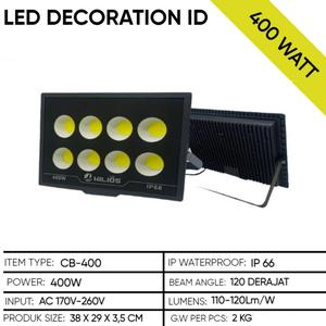 Promo LAMPU SOROT LED COB 400W / LAMPU TEMBAK LED 400 WATT / LAMPU OUTDOOR - CB-400W - Jakarta ...