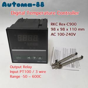 Jual Rex-C900 Temperature Controller PT100 3 kabel -200~600C Out Relay ...