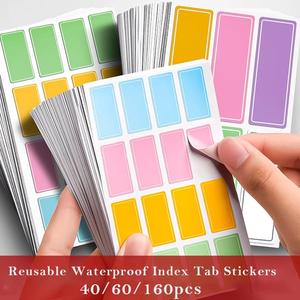 Jual 40 /60/160pcs Stiker Tab Indeks Warna Permen Klasifikasi Tanda ...